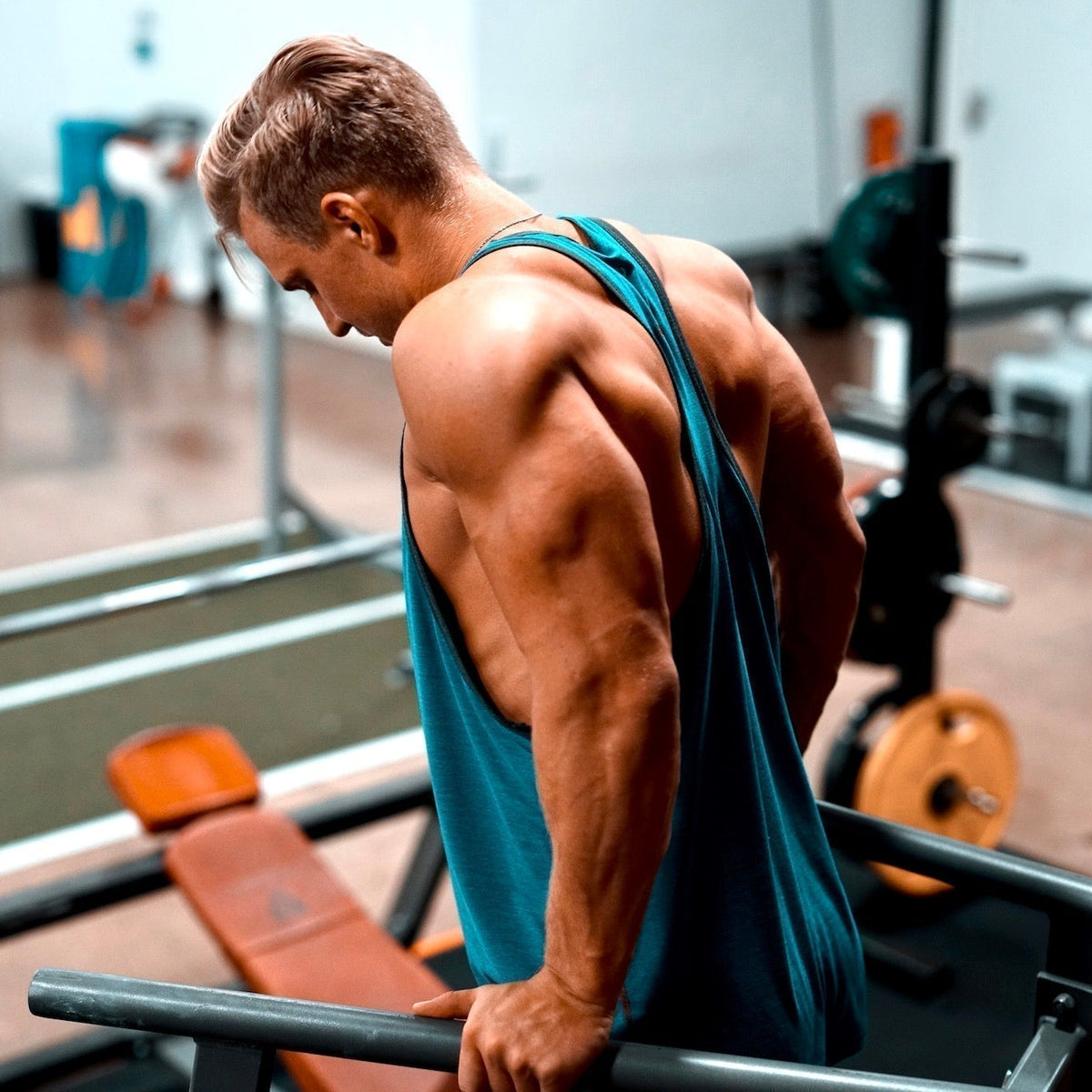 defined triceps men